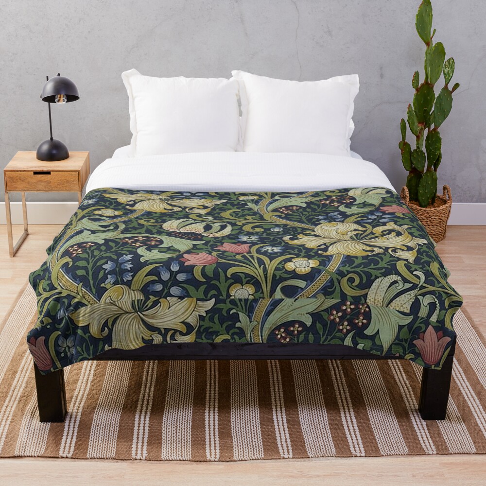 "William Morris Golden Lily pattern" Throw Blanket for Sale by ...