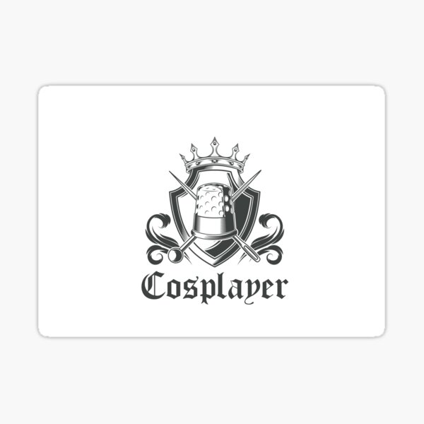 "Cosplayer Shield " Sticker for Sale by lolainprogress | Redbubble
