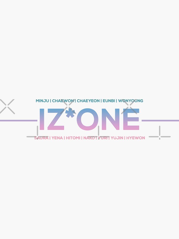"IZONE" Sticker by 95amy | Redbubble