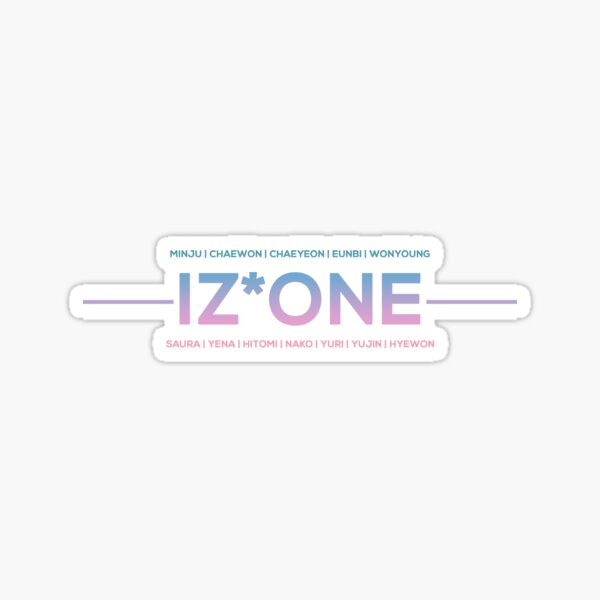 "IZONE" Sticker by 95amy | Redbubble