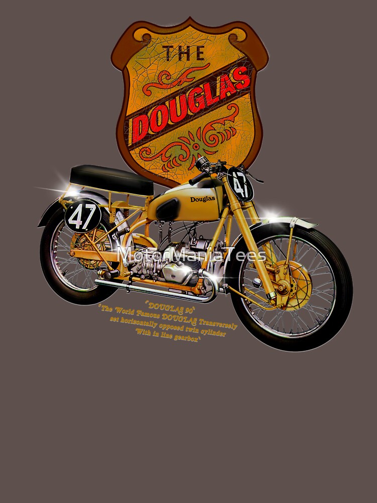 "Vintage Douglas 90 Motorcycles " T-shirt by MotorManiaTees | Redbubble