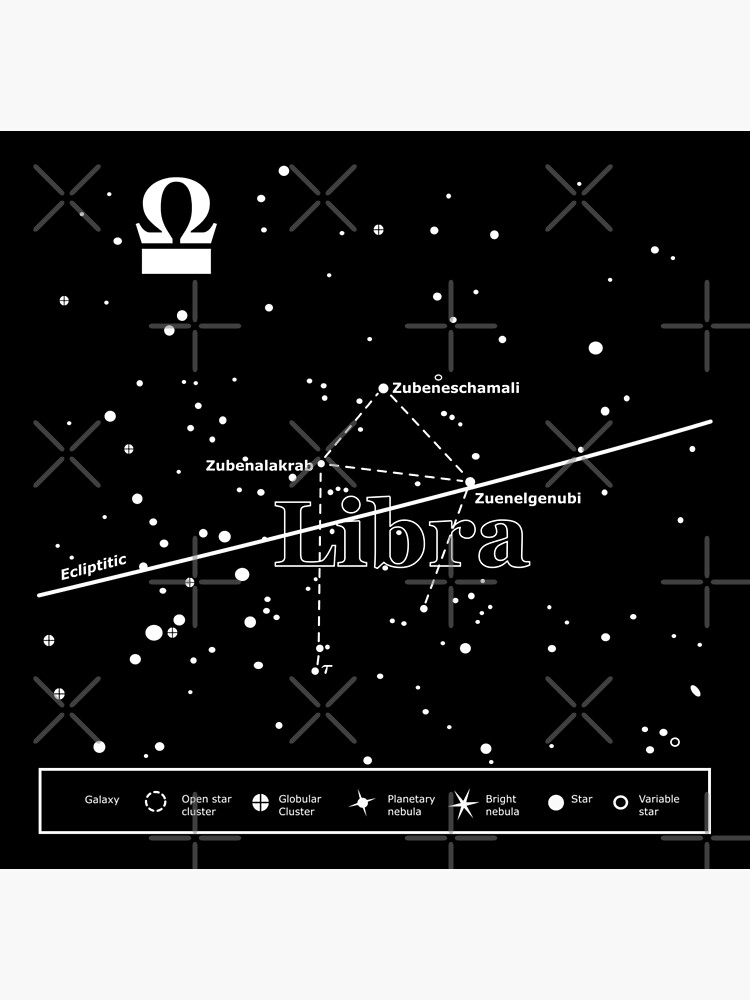 Libra Star-Chart Premium Matte Vertical Poster sold by Elke Voiceless ...