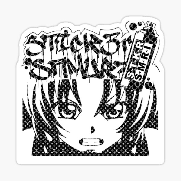 "Amine Hype Beast " Sticker for Sale by stickersamurai | Redbubble