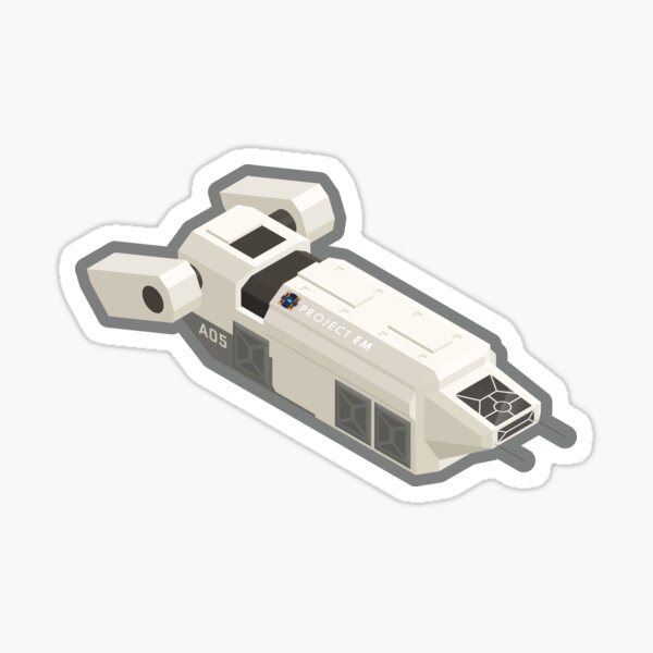 "AGM Interplanetary Freighter" Sticker for Sale by ArkshipCo | Redbubble