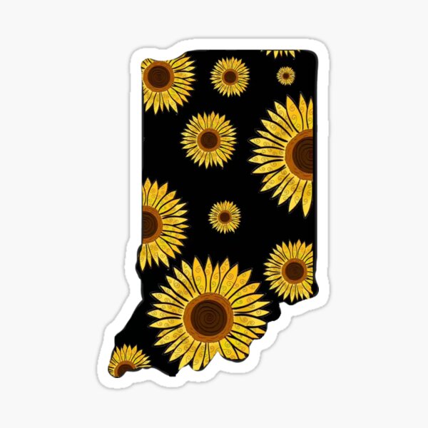 "INDIANA STATE OUTLINE" Sticker for Sale by kbeck15 | Redbubble