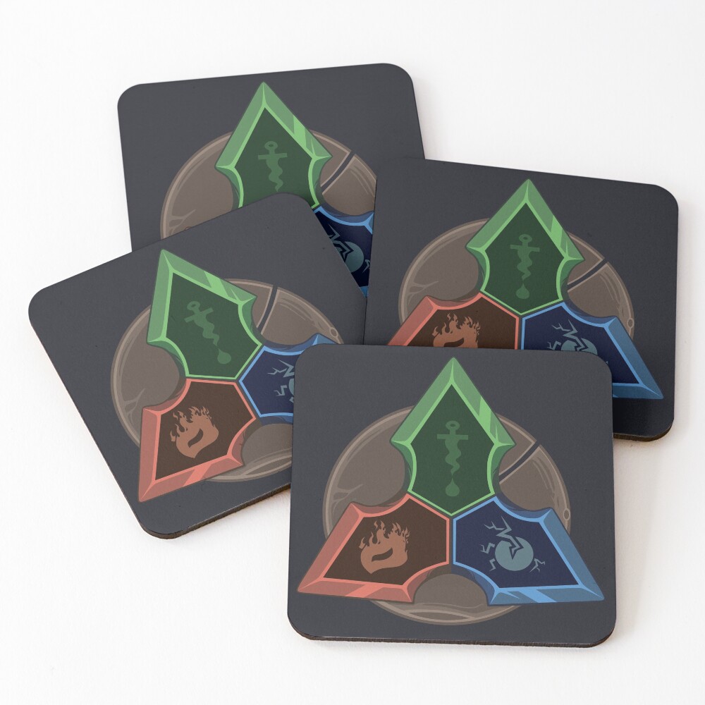 "Slay The Spire Final Act Keys" Coasters (Set of 4) by Abysswalker64 ...