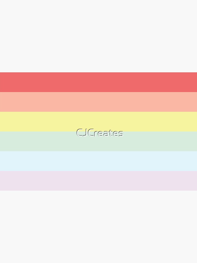 "Pastel Rainbow (LGBT+) Pride Flag" Sticker for Sale by CJCreates ...