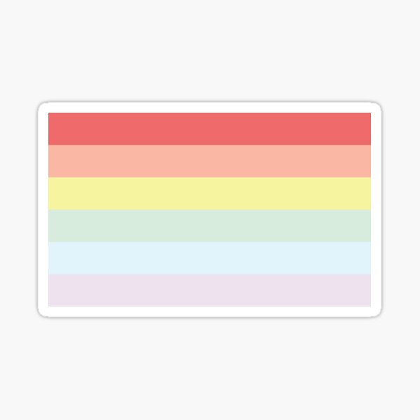 "Pastel Rainbow (LGBT+) Pride Flag" Sticker for Sale by CJCreates ...