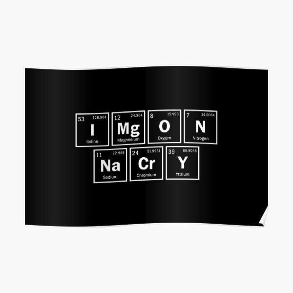""IMgONNaCrY" Periodic Table of Elements Meme" Poster for Sale by ...