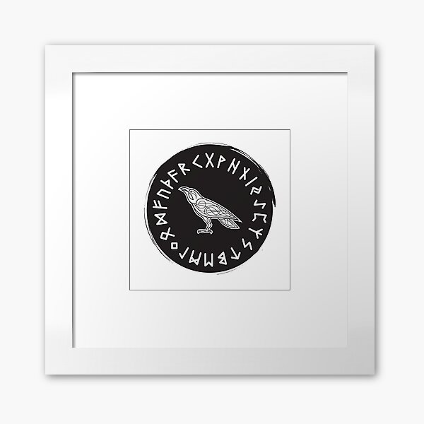 "Hugin and Munin Norse Odin Ravens/Crows with Runic Viking Mythology ...