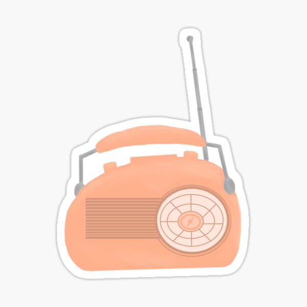 "Vintage Radio" Sticker for Sale by laurendoodles5 | Redbubble