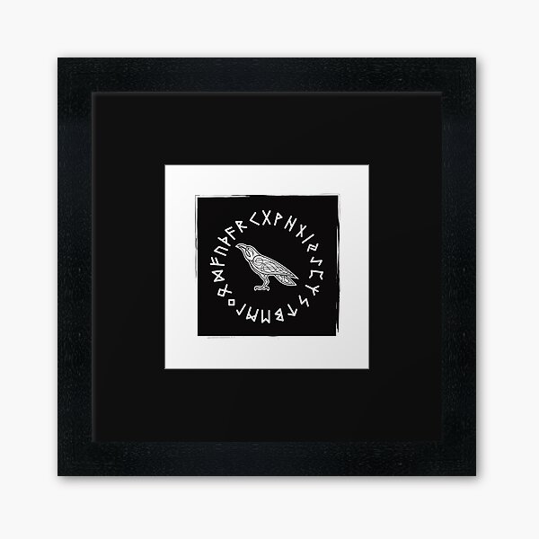 "Hugin and Munin Norse Odin Ravens/Crows with Runic Viking Mythology HD ...