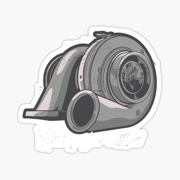 "turbocharger" Sticker for Sale by DerSenat | Redbubble