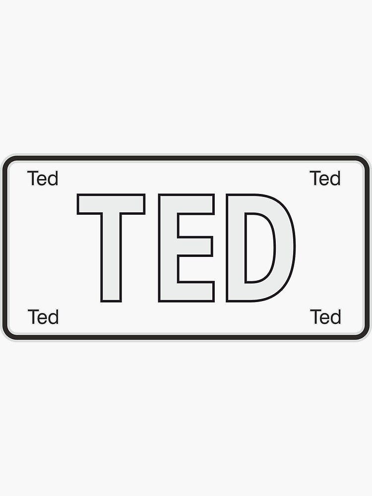 "Ted" Sticker for Sale by oleo79 | Redbubble