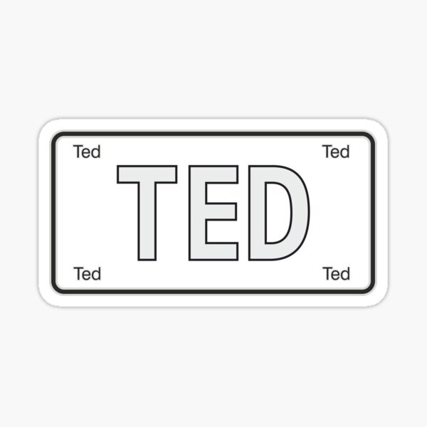 "Ted" Sticker for Sale by oleo79 | Redbubble