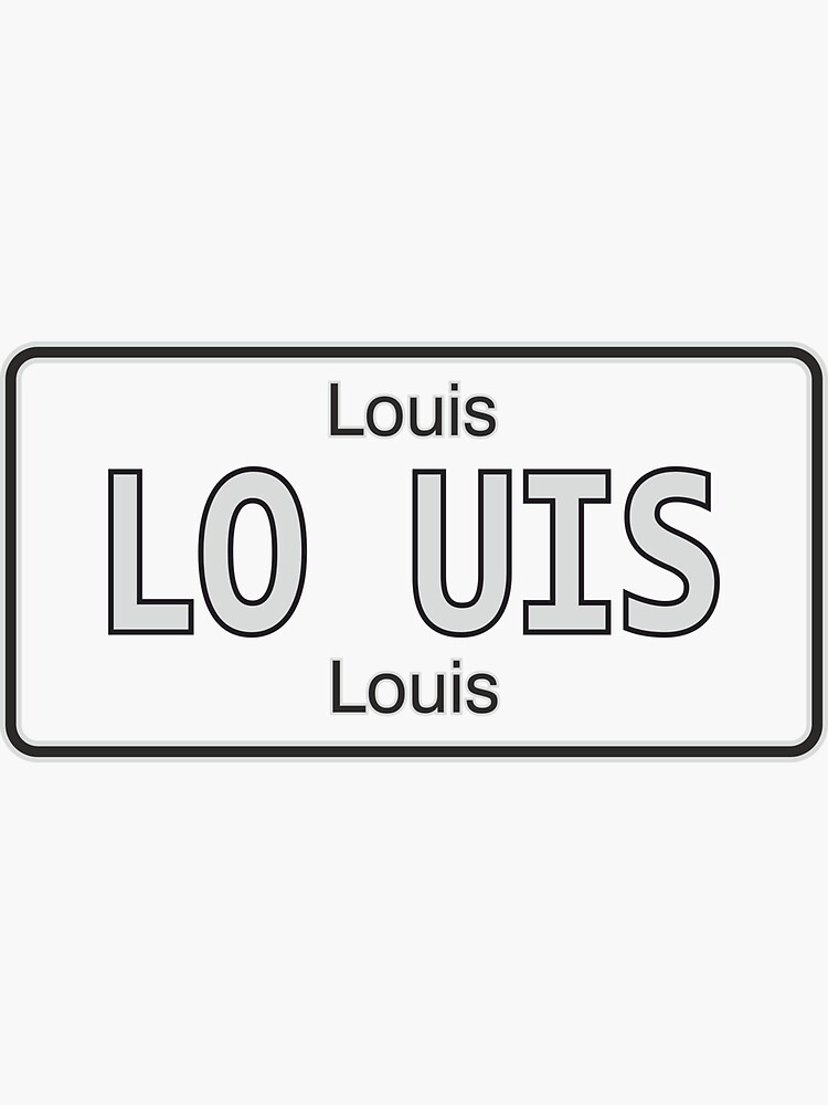 "Louis" Sticker for Sale by oleo79 | Redbubble