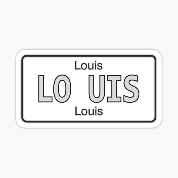 "Louis" Sticker for Sale by oleo79 | Redbubble