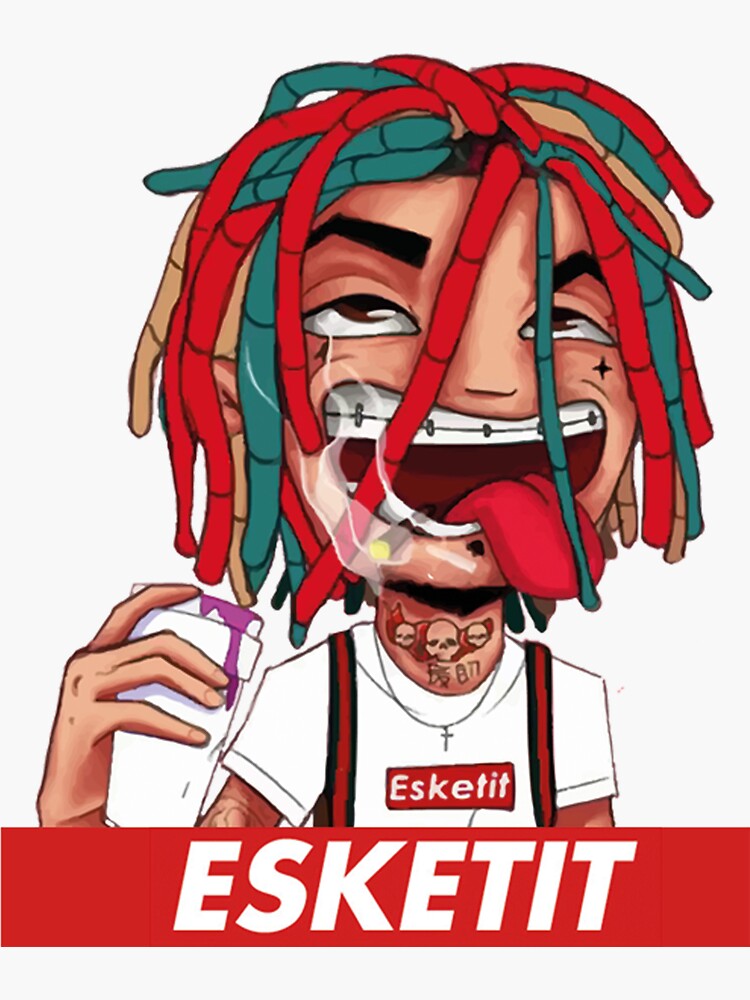 "Lil Pump ESKETIT" Sticker for Sale by Jchofyx | Redbubble