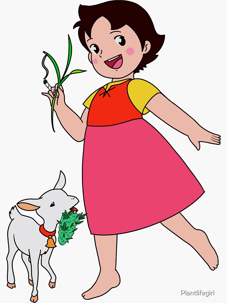 "High Heidi" Sticker by Plantlifegirl | Redbubble