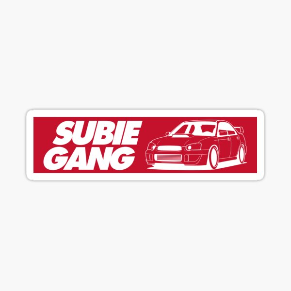 Subie Gang Stickers | Redbubble