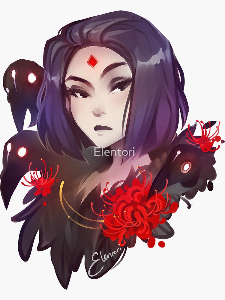 "Raven" Sticker for Sale by Elentori | Redbubble