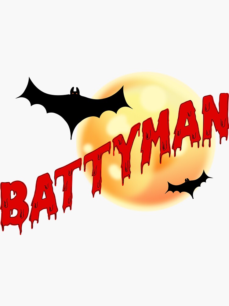 "Battyman" Sticker by bluehair | Redbubble
