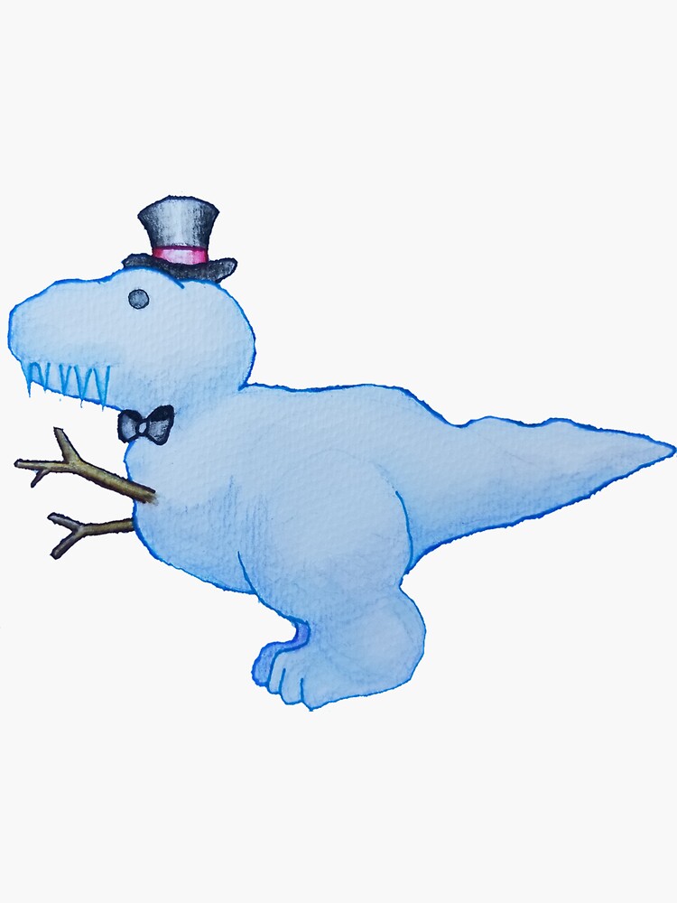 "Frost-T-rex" Sticker by JurassicParkans | Redbubble