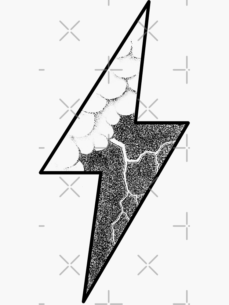 "Thunder" Sticker by SoulArtLove | Redbubble