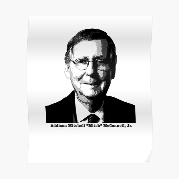 " MITCH MCCONNELL 1" Poster by Greenbaby | Redbubble