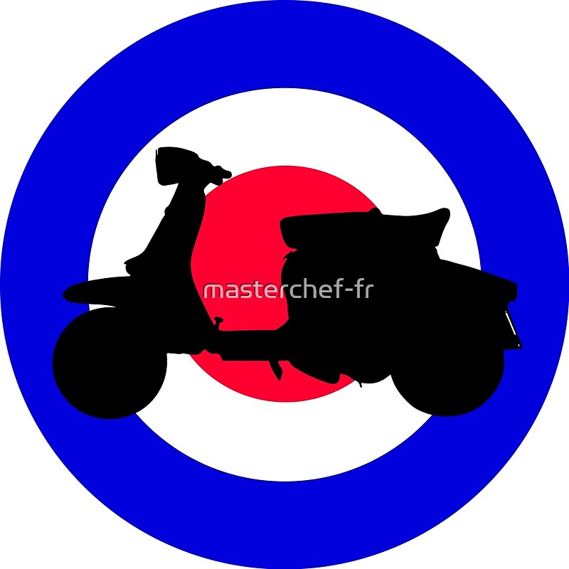 "Lambretta Scooter target - Mods" by masterchef-fr | Redbubble