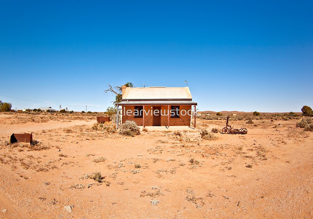 "Desert Cottage, Silverton, NSW" by clearviewstock | Redbubble