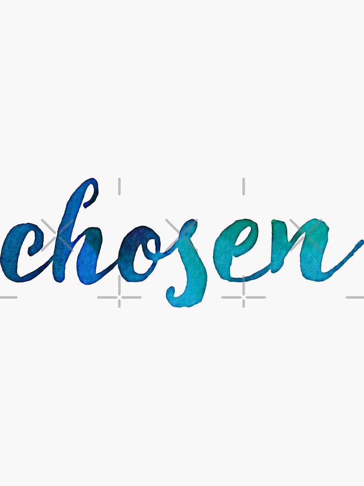 "Chosen" Sticker for Sale by ChristianStore | Redbubble