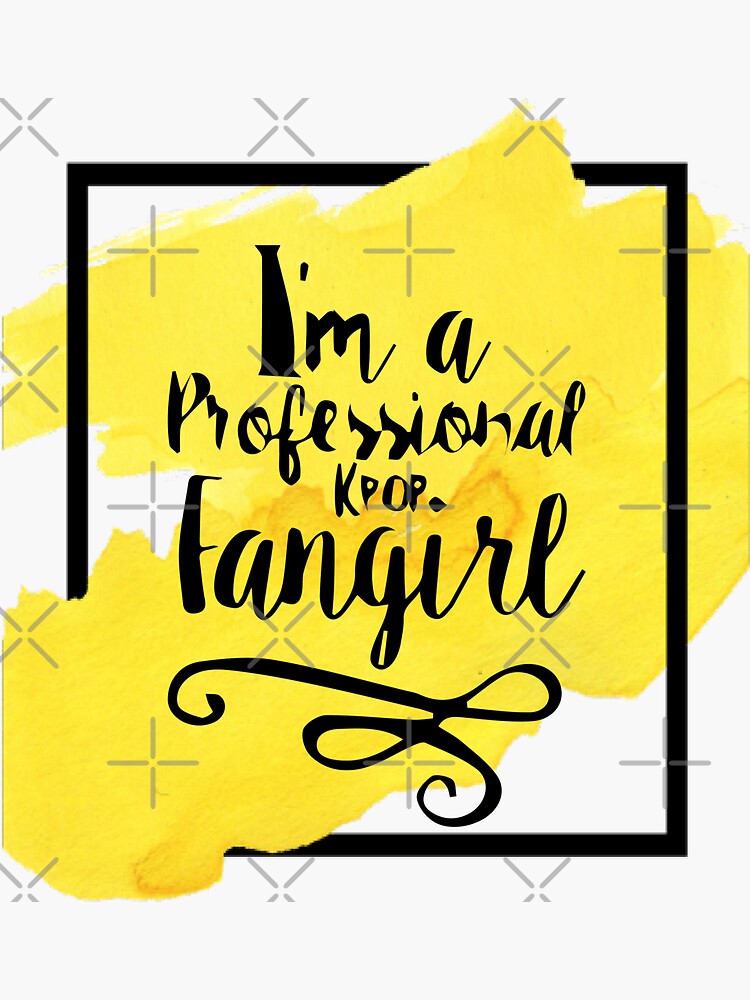"Pro Fangirl" Sticker by AestheticStreak | Redbubble
