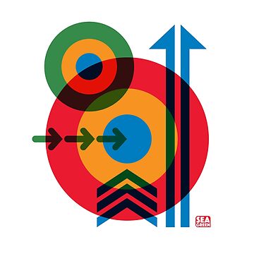 "Mod Target Arrows 60s Pop Art" Pillow for Sale by SeaGreen72 | Redbubble