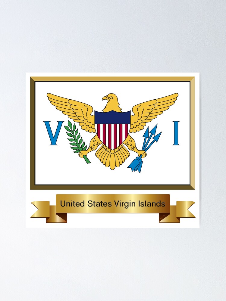 "United States Virgin Islands Flag Gifts, Masks, Stickers & Products (N ...