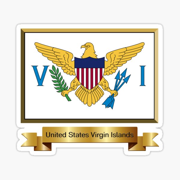"United States Virgin Islands Flag Gifts, Masks, Stickers & Products (N ...