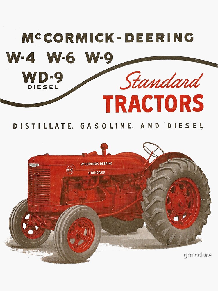 "Vintage McCormick-Deering Tractors graphic" Sticker for Sale by ...