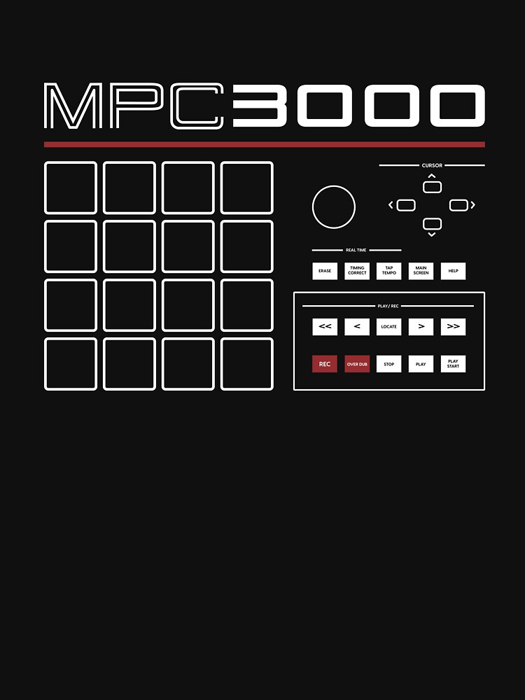 "MPC 3000 Sampler " T-shirt for Sale by RodgersDameron | Redbubble ...