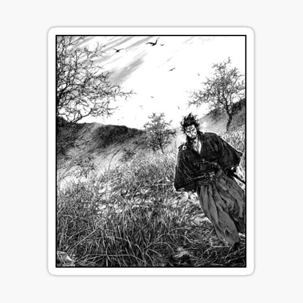 "MASASHI SAMURAI (Vagabond)" Sticker by WeFlaya | Redbubble