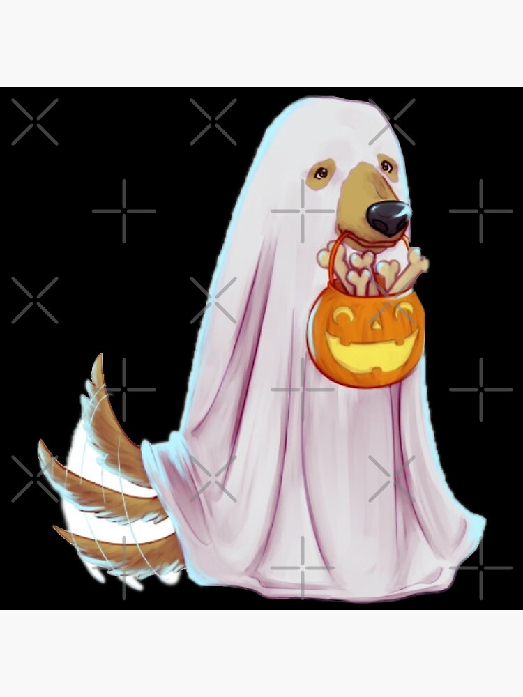 "Spooky doggo" Poster for Sale by Gingerschnapps | Redbubble