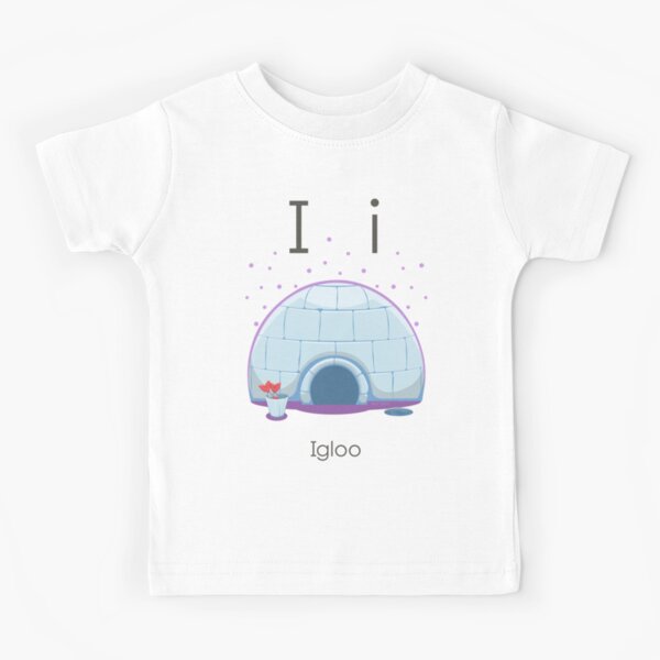 "I is for Igloo" Kids T-Shirt for Sale by Angele Gougeon | Redbubble