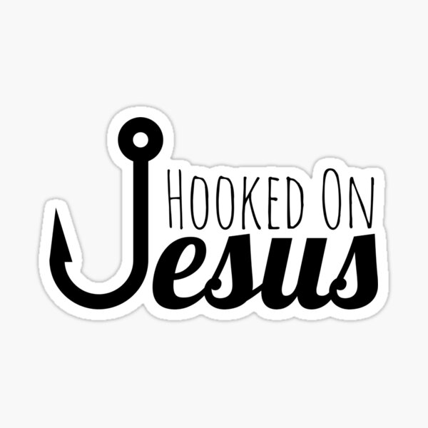 "Hooked" Sticker for Sale by tristahx | Redbubble