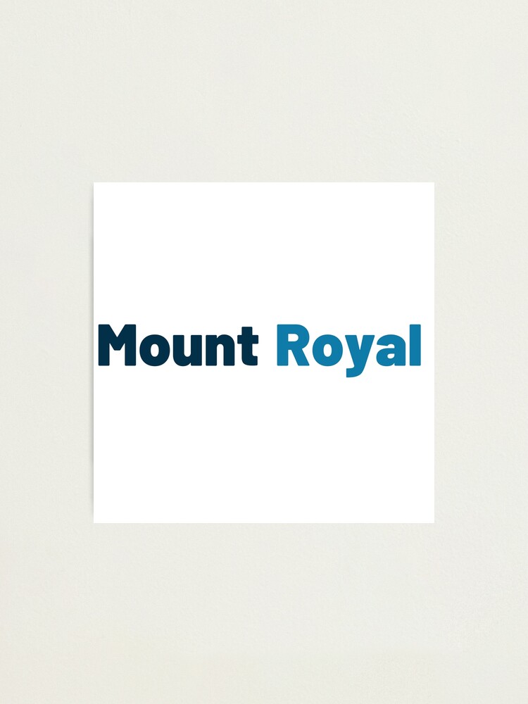 "Mount Royal University Bold Logo" Photographic Print by stickel ...