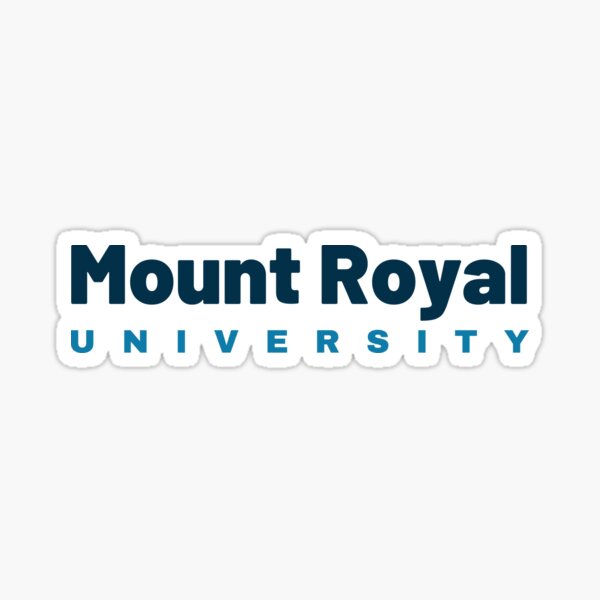"Mount Royal University Bold Large Logo" Sticker for Sale by stickel ...