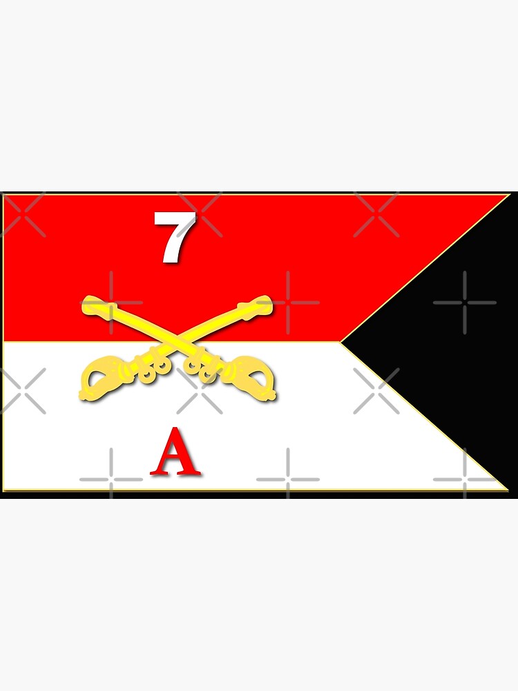 "Army - A Co Guidon - 7th Cavalry" Poster for Sale by twix123844 ...