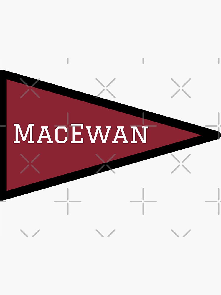 "MacEwan University Pennant Flag Logo" Sticker for Sale by stickel ...