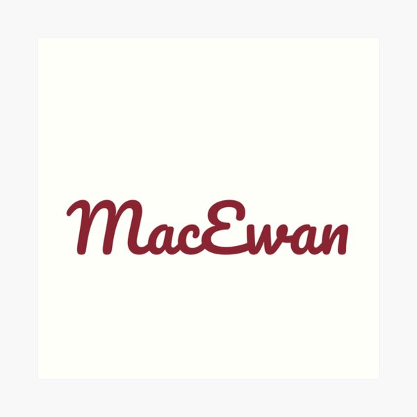 "MacEwan University Cursive Logo" Art Print for Sale by stickel | Redbubble