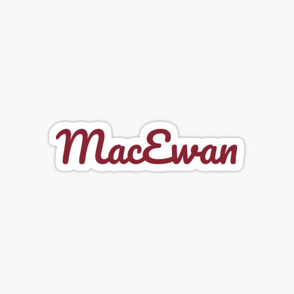 "MacEwan University Cursive Logo" Sticker for Sale by stickel | Redbubble