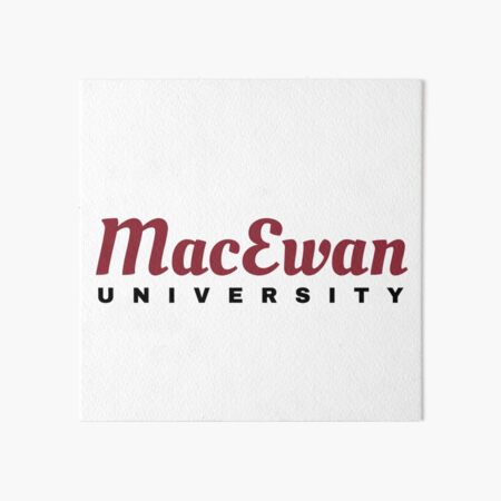 "MacEwan University Cursive Large Logo" Art Board Print by stickel ...