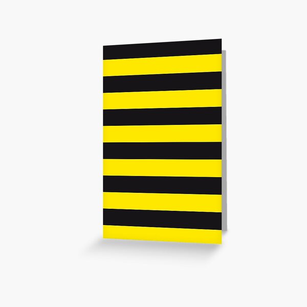 Carte de vœux « Rayures noires et jaunes Daltons prisonnier parodie ...